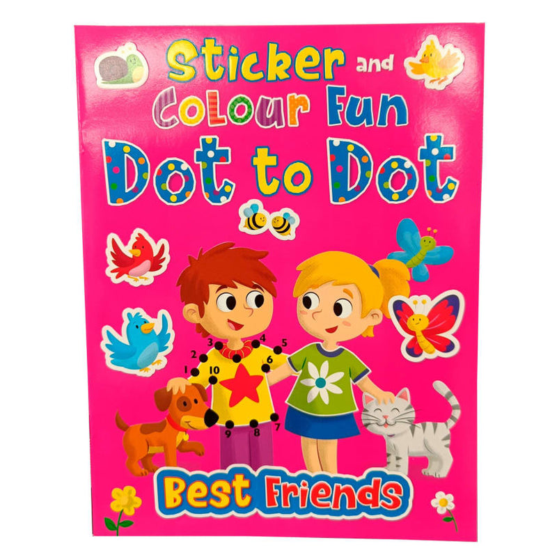 Sticker and Colour Fun: Dot to dot - Best Friends – DiskontoBooks