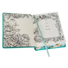 NLV My Kreatiewe Joernaal-Bybel Blougroen (Kunsleer Hardeband ...